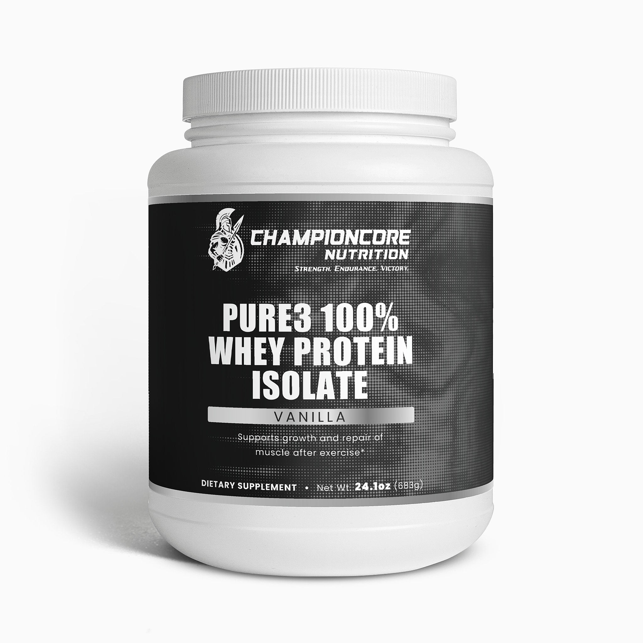 Pure3 100% Whey Protein Isolate (Vanilla) – Championcore Nutrition
